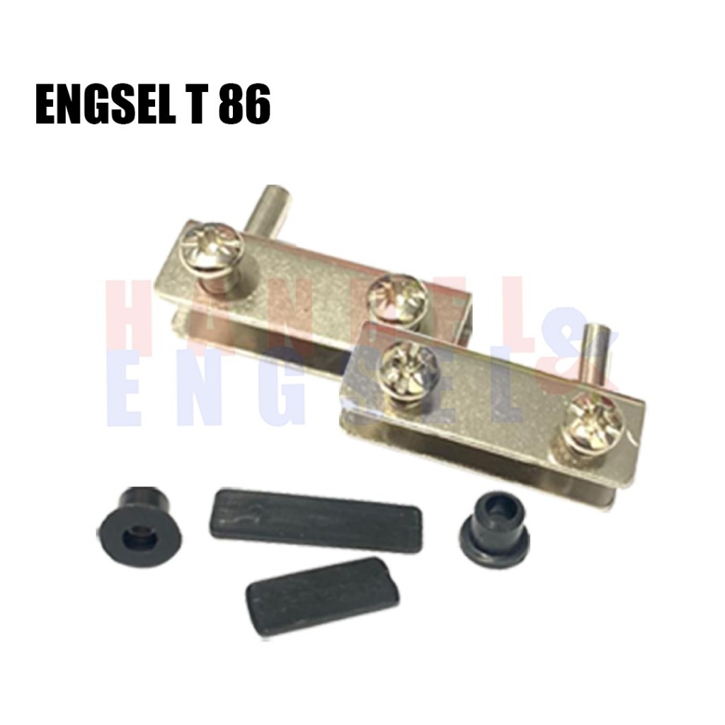 Jual Engsel Jepit Kaca Besi Chrome T86 Engsel Pivot Jepit kaca 10 mm ...