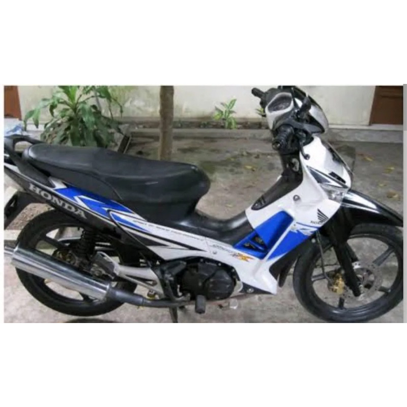 Jual full set body halus kasar supra x 125 R / batman warna putih hitam ...