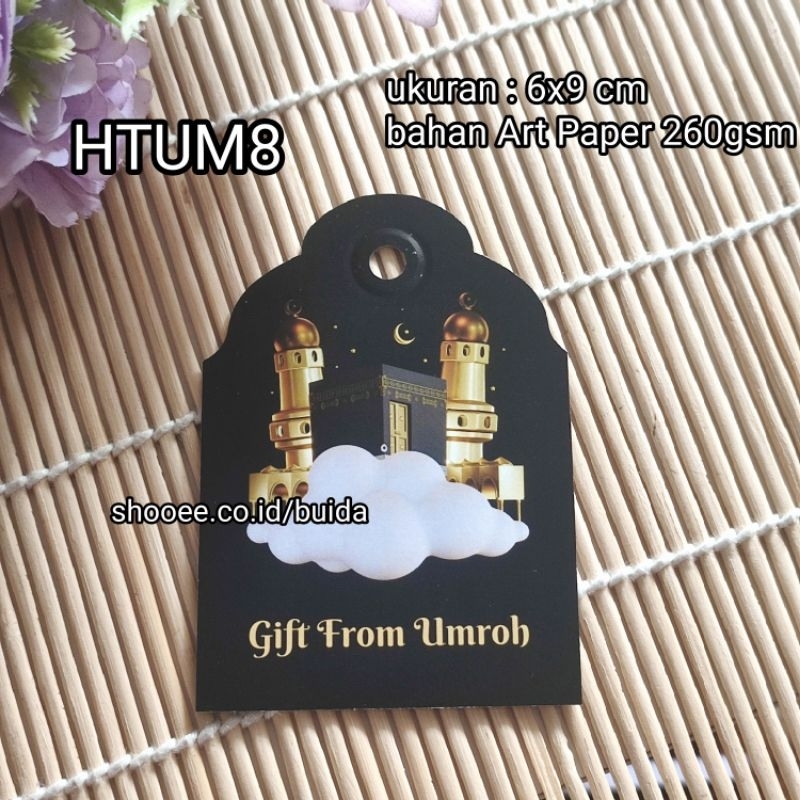 Jual Hangtag A Gift From Umroh Label Kemasan Dekorasi hampers oleh-oleh ...