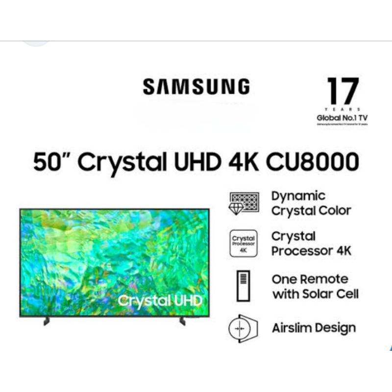 Jual LED Samsung 50 inch Smart Tv UHD 4K Crystal 50CU8000 ...