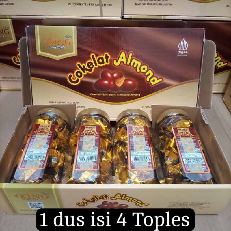 Jual ( 1 dus) Coklat almond d'KING | Shopee Indonesia