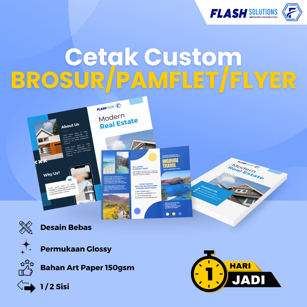 Jual Cetak Brosur Pamflet Flyer | Shopee Indonesia