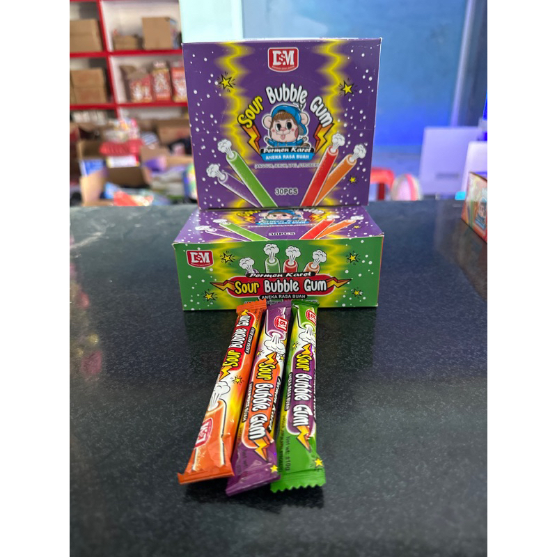 Jual Permen Sour bubble Gum isi 30pcs | Shopee Indonesia