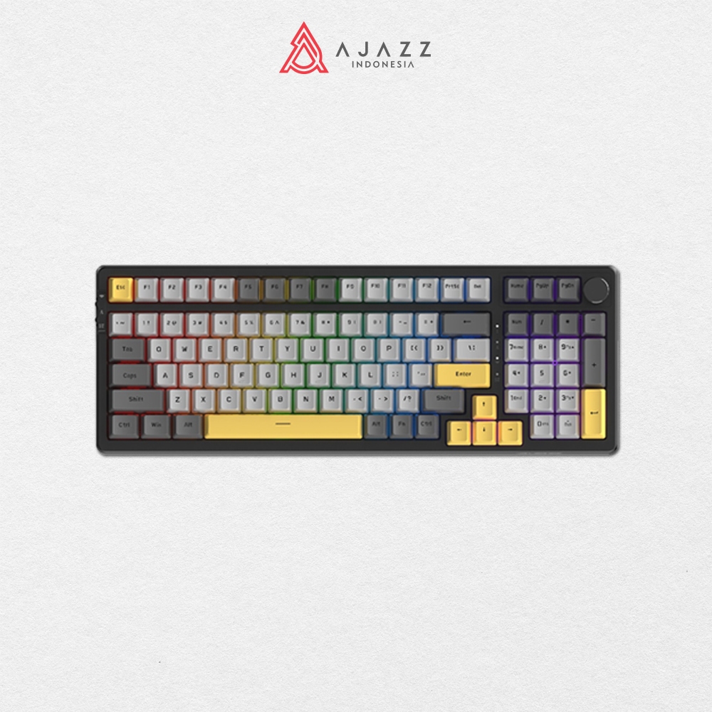 Jual Ajazz AK992 99 Keys Mechanical Keyboard Three-Mode RGB ...
