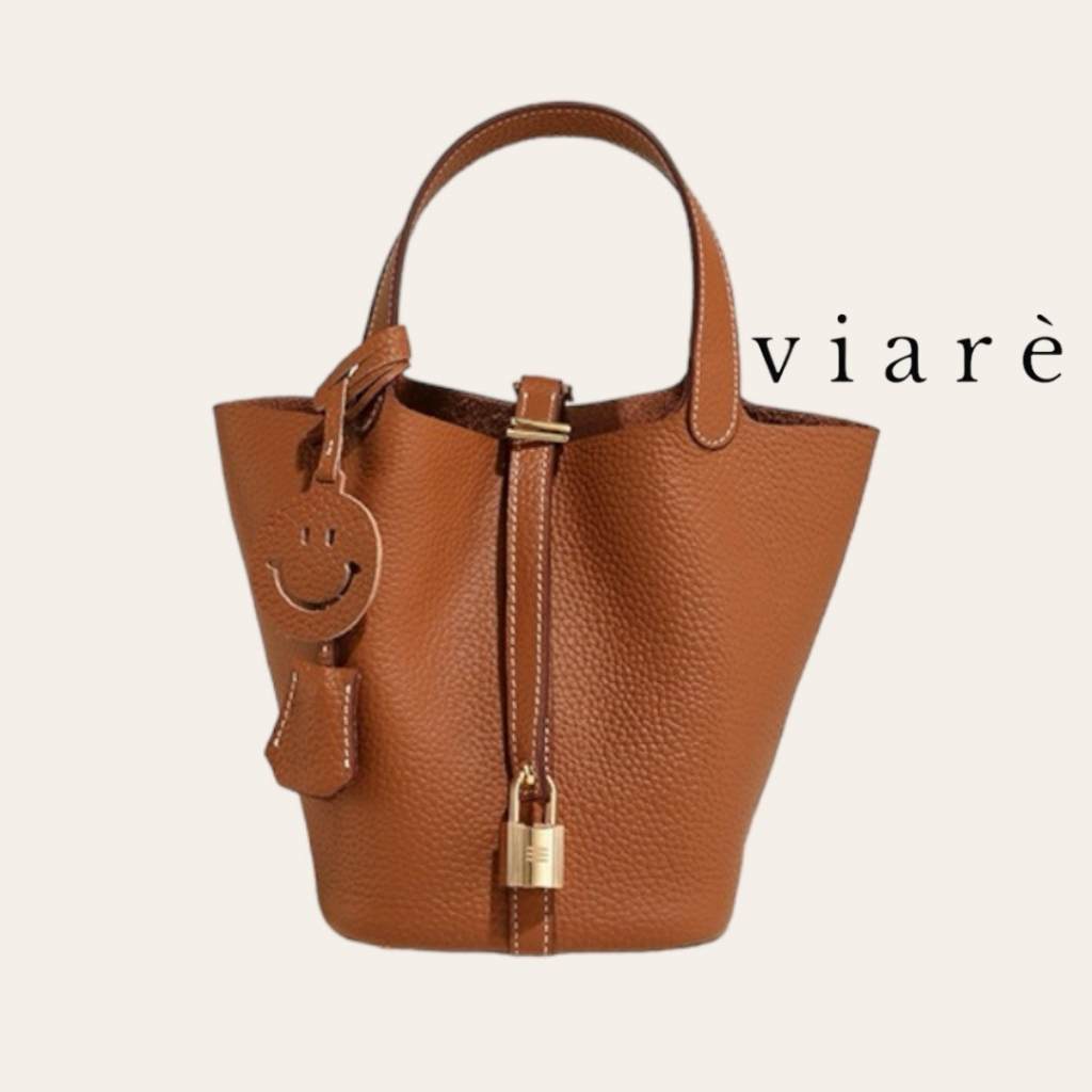 Jual VIARE TINE BAG TAS KULIT KULAS GENUINE LEATHER MEDIUM HAND BAG BUCKET BAG | Shopee Indonesia