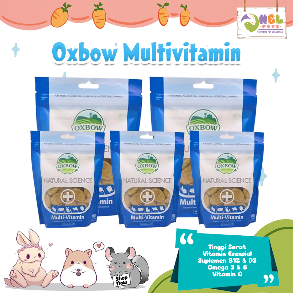 Jual OXBOW SATUAN MULTIVITAMIN NATURAL SCIENCE/VITAMIN KELINCI GUINEA ...
