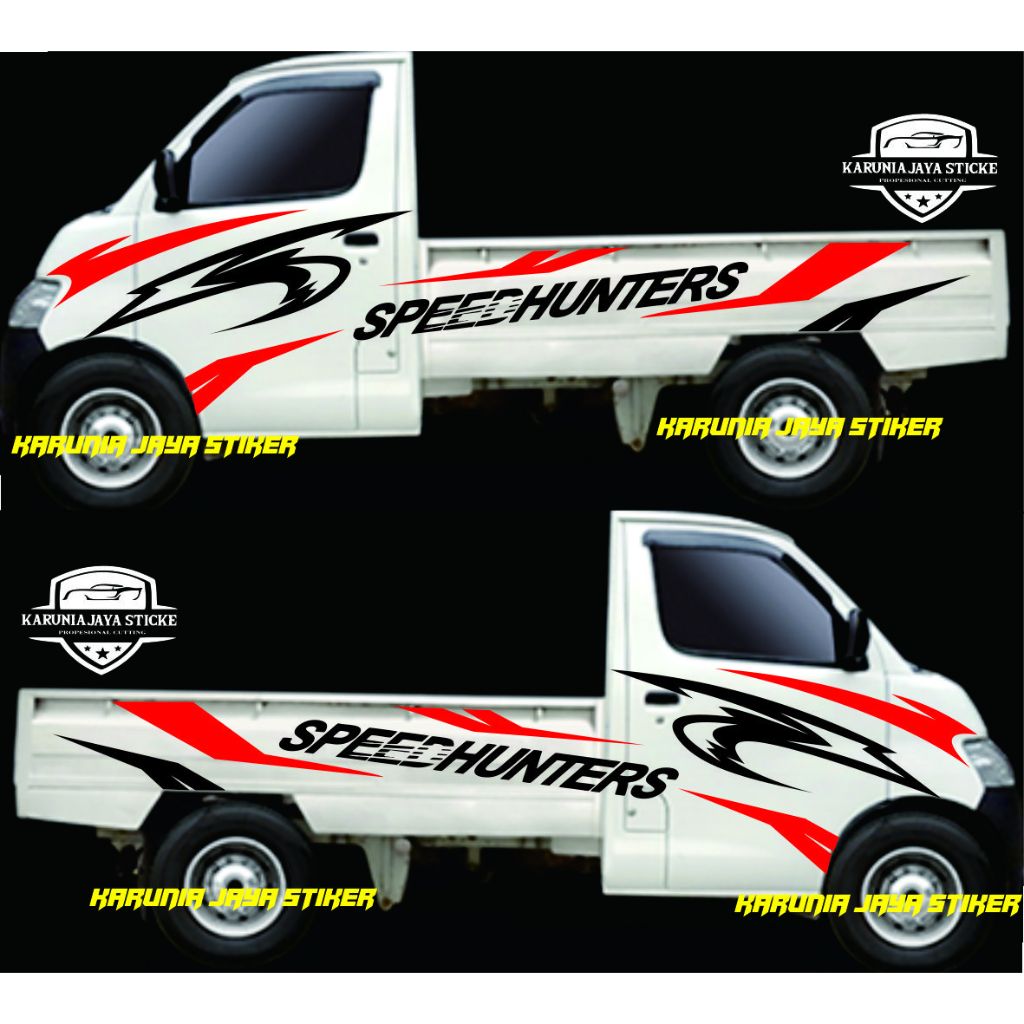 Jual stiker mobil pick up grand max cutting stiker bodi mobil pick up ...