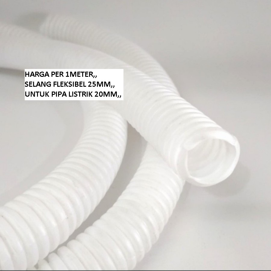 Jual 1METER/ Flexibel conduit 25mm / selang fleksibel UNTUK PIPA ...