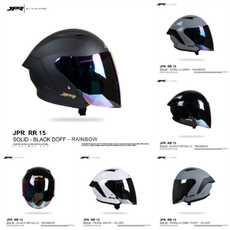 Jual HELM HALFFACE JPR RR15 | Shopee Indonesia