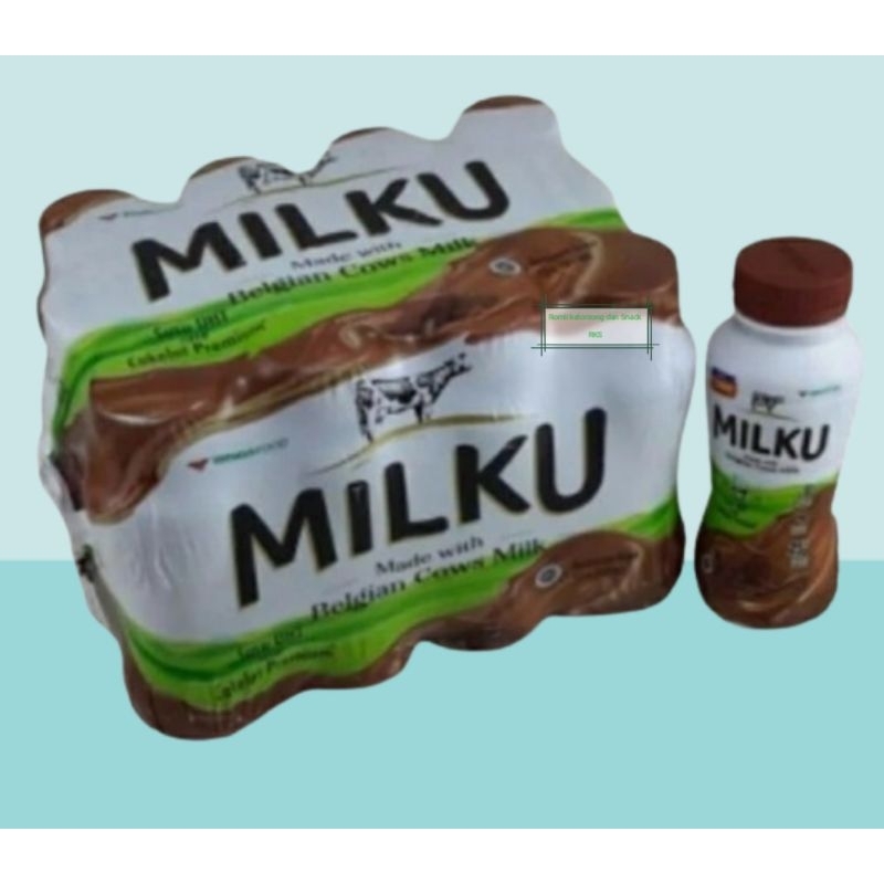 Jual MILKU SUSU UHT BOTOL 1DUS ISI 12 @200ML | Shopee Indonesia
