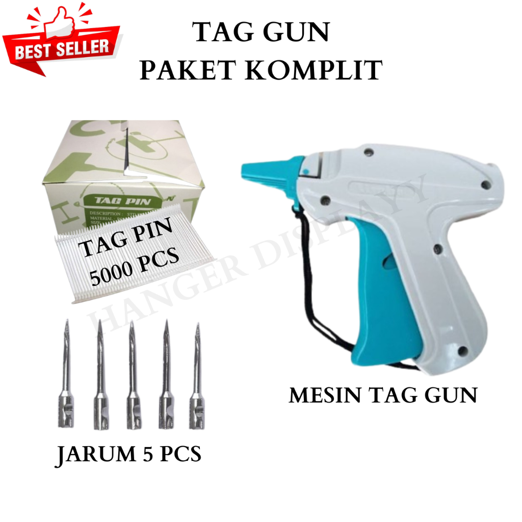 Jual PAKET TAG GUN Alat Tembak Pemasang Label Bandrol Harga HangTag ...