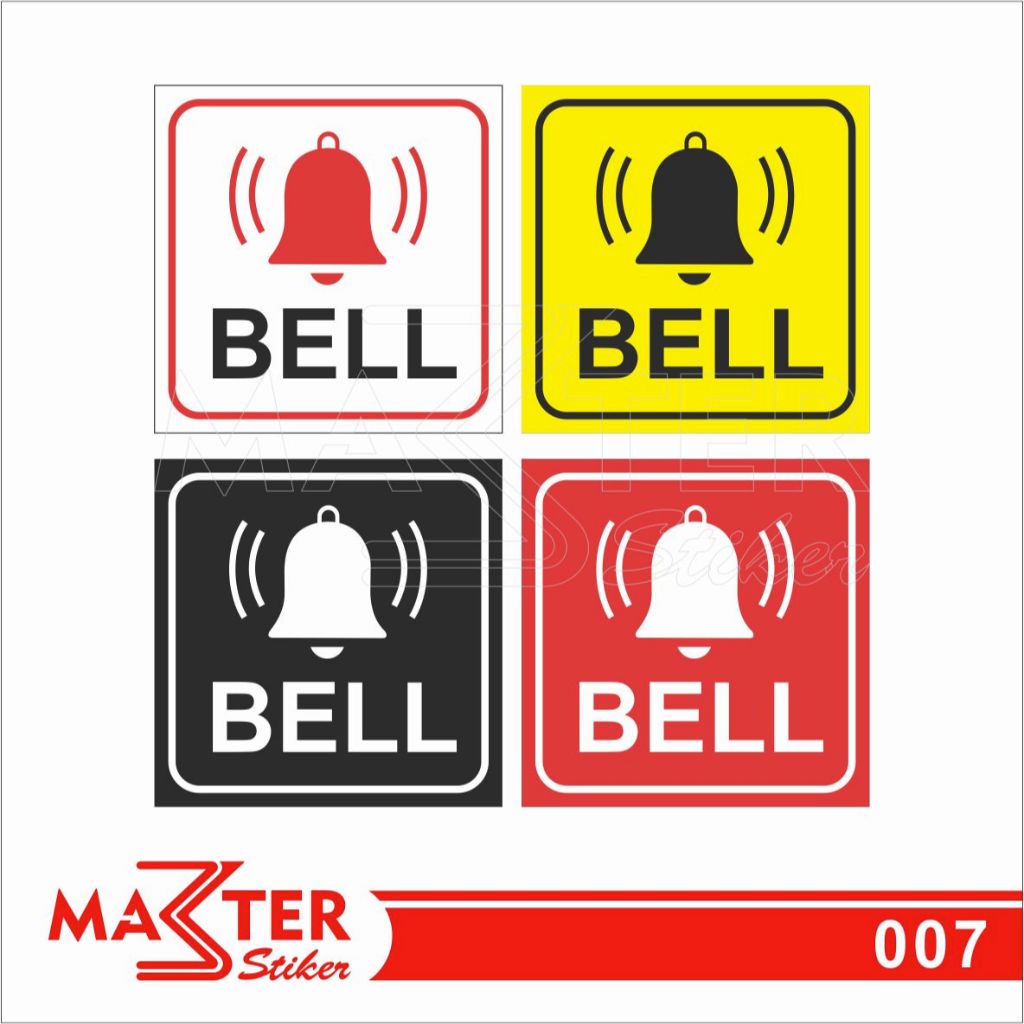 Jual 007 - Stiker Bell, Sticker Vinyl, Premium, Tahan Air, Termurah ...