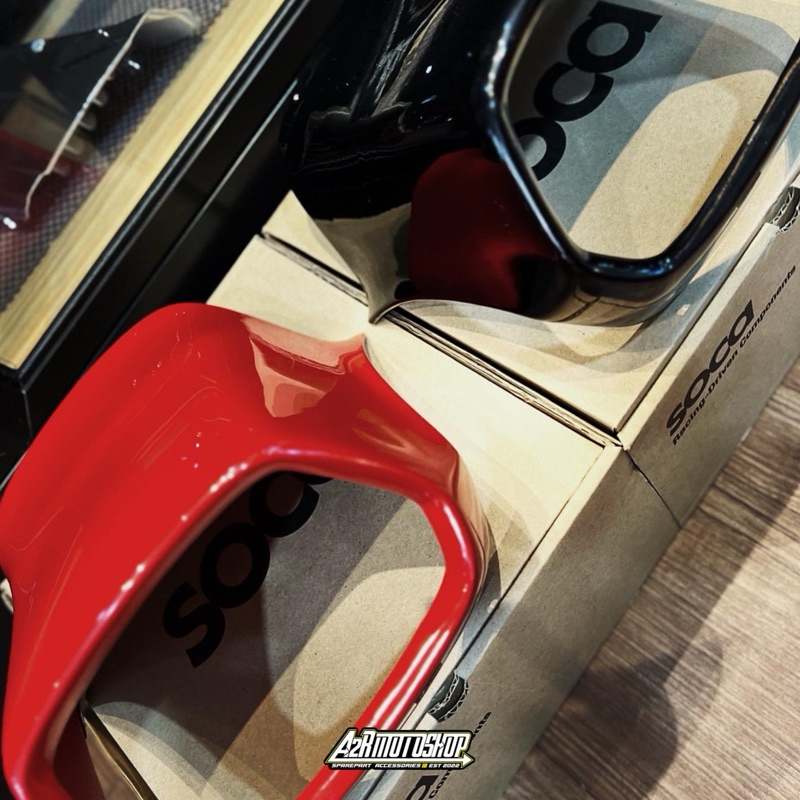 Jual Sportscreen SOCA Black & Red Vespa Sprint | Shopee Indonesia