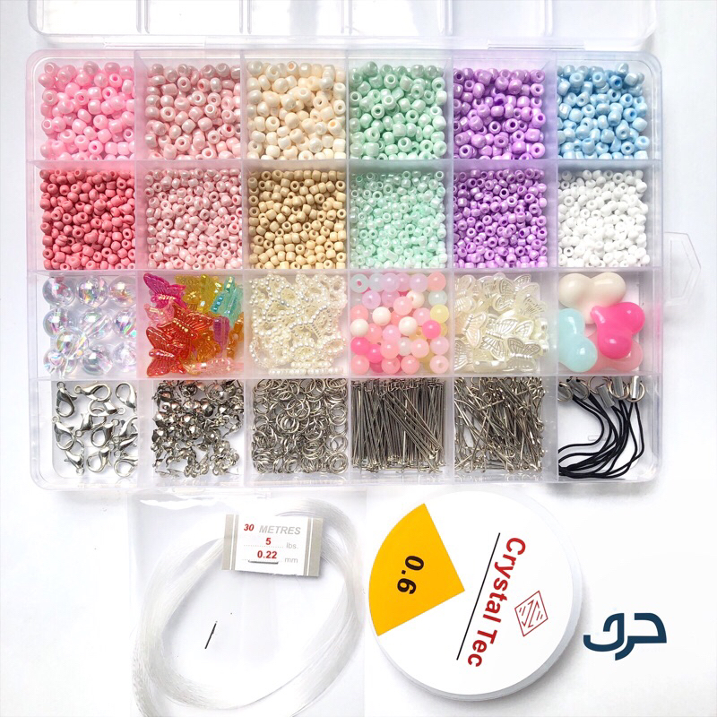Jual PAKET MERONCE DIY KIT DIY SET MANIK ANAK BAHAN MOTE CINCIN GELANG ...