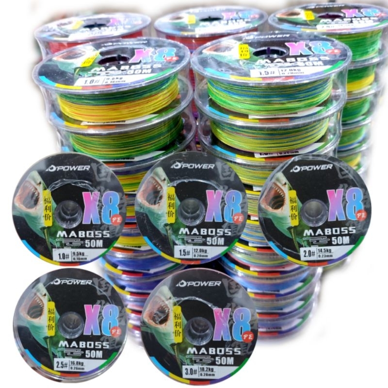 Jual PE D POWER MABOSS X8 50M | Shopee Indonesia