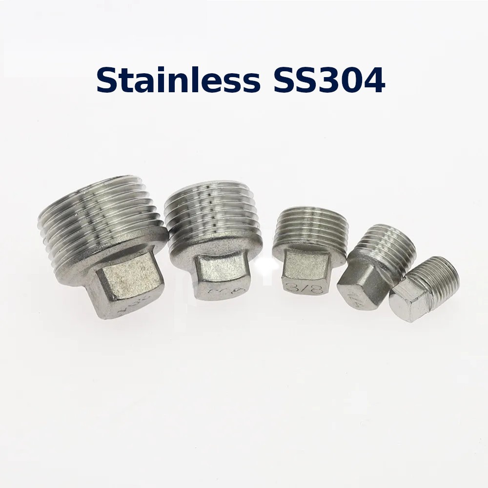 Jual Tutup Drat Luar / Dop / Plug Stainless 304 1/8 1/4 3/8 1/2 3/4 1 Inch | Shopee Indonesia