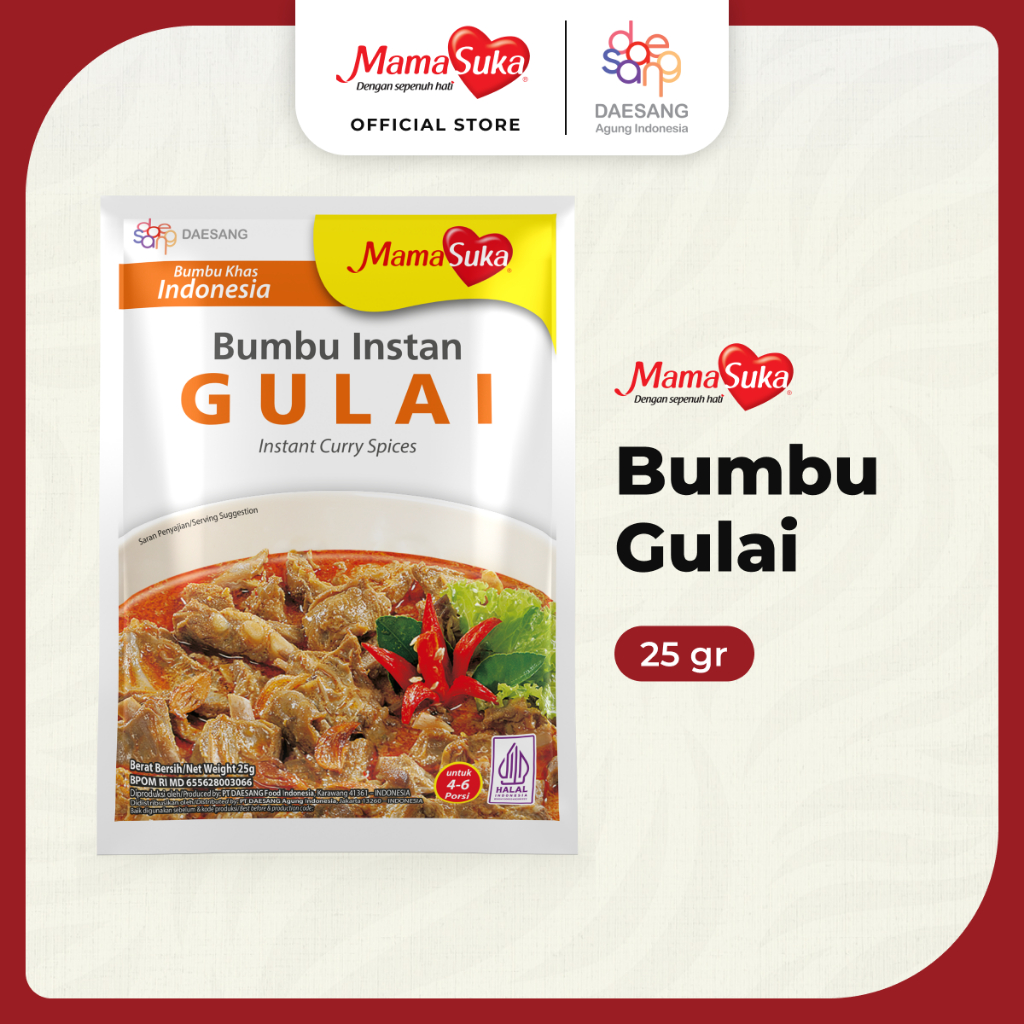 Jual MamaSuka - Bumbu Gulai 25 gr (1 Pcs) | Shopee Indonesia