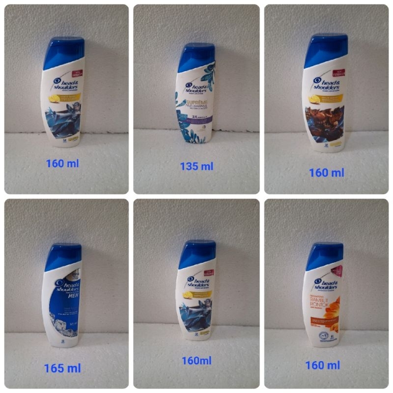 Jual Head & Shoulder Shampoo 160 ml | 165ml men | 135 ml Supreme | Shopee Indonesia