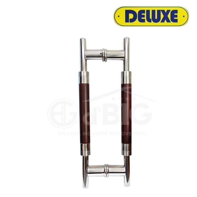 Jual DELUXE GAGANG PULL HANDLE 450MM STAINLESS STEEL WOOD (PHD-2904 SNW ...