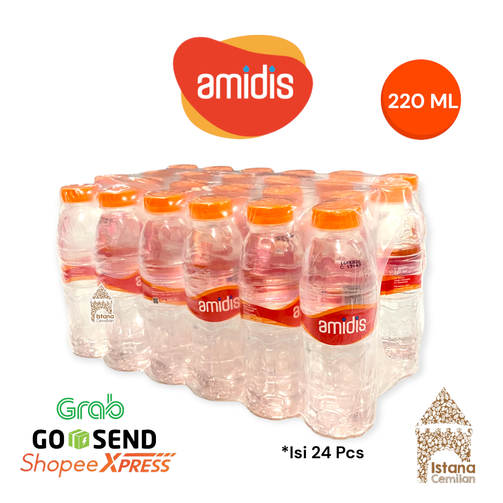 Jual Amidis Air Mineral Minum Kemasan Botol 220 ML (isi 24 pcs ...