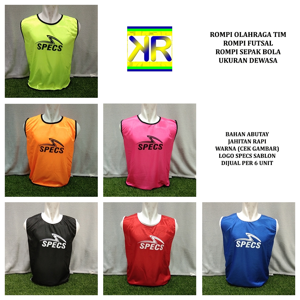 Jual Per 6 Pcs 57rb Rompi Futsal / Rompi Sepakbola / Rompi Latihan ...