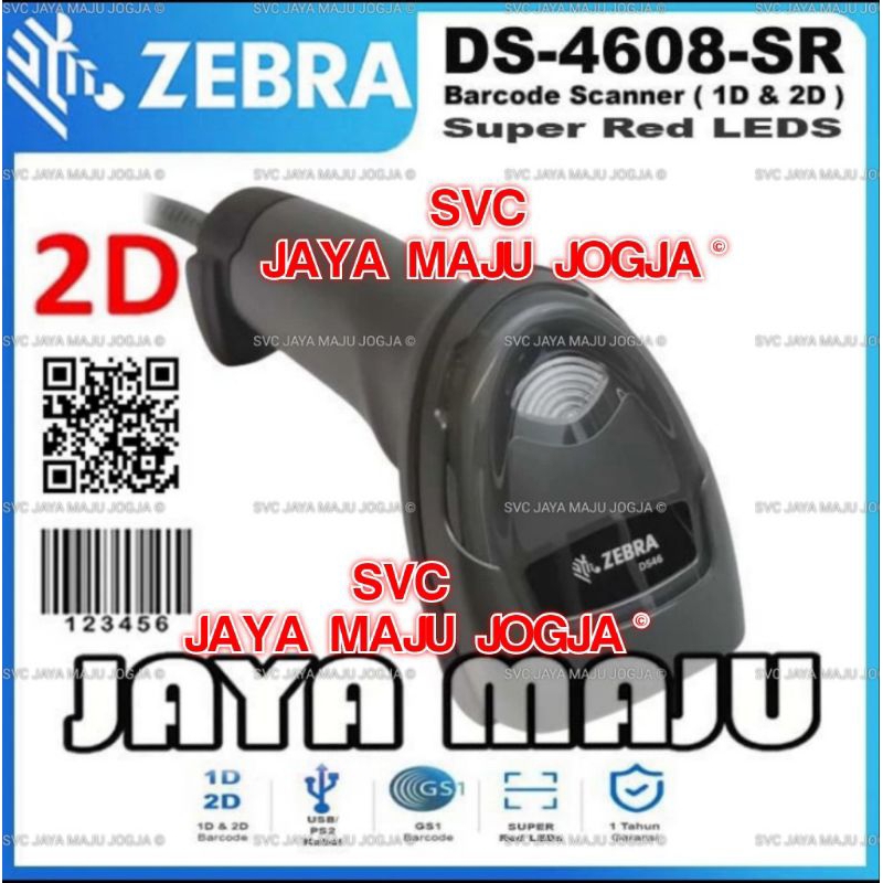 Jual ZEBRA DS 4608 SR - PS2 // SERIAL // USB - 2D 1D || BARCODE SCANNER HANDHELD - IMAGER ...