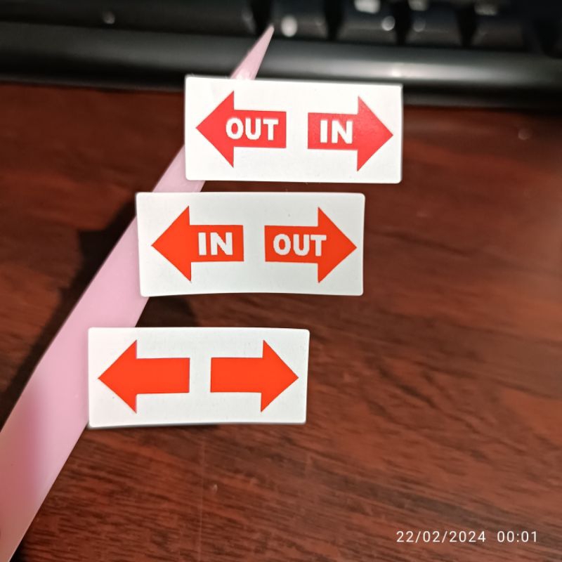 Jual Sticker Tanda Panah Penunjuk Arah Pemasangan Kran Air Perkakas ...