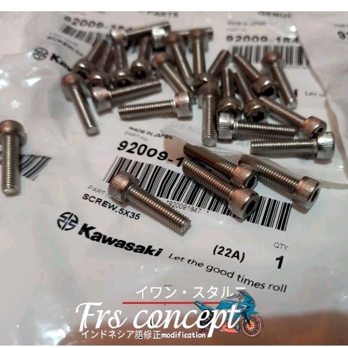 Jual BAUT TUTUP TANGKI KAWASAKI NINJA RR XZ R SS 150 fulset 7pcs | Shopee Indonesia