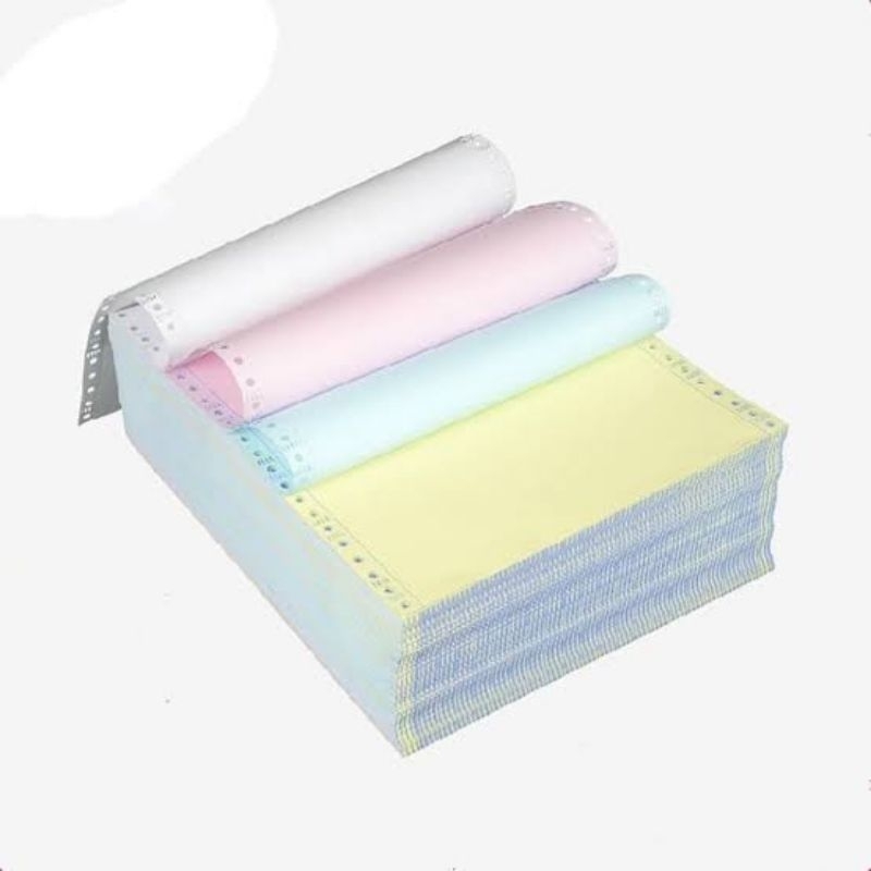 Jual KERTAS CONTINUOUS FORM RANGKAP 1 2 3 4 (9 1/2" x 11” / 2) WARNA ...