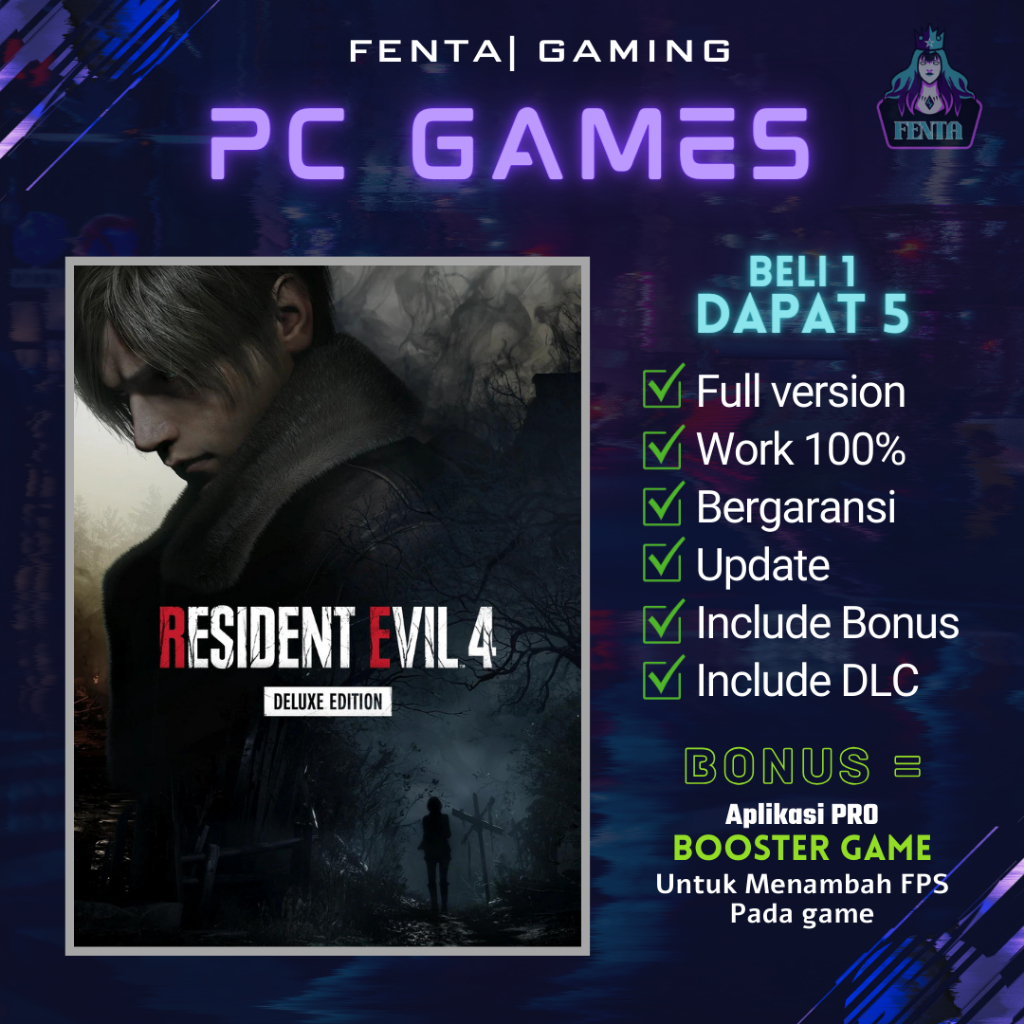 Jual RESIDENT EVIL 4 2023 REMAKE DELUXE EDITION - GAME PC - GAME LAPTOP | Shopee Indonesia