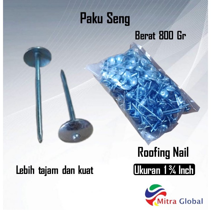 Jual Paku Seng Polos / Paku Payung Ulir / Paku Jamur / Paku Seng Asbes ...