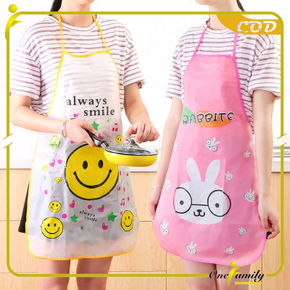 Jual ONE-C135 Celemek Masak Anti Air Apron Masak Waterproof Celemek ...