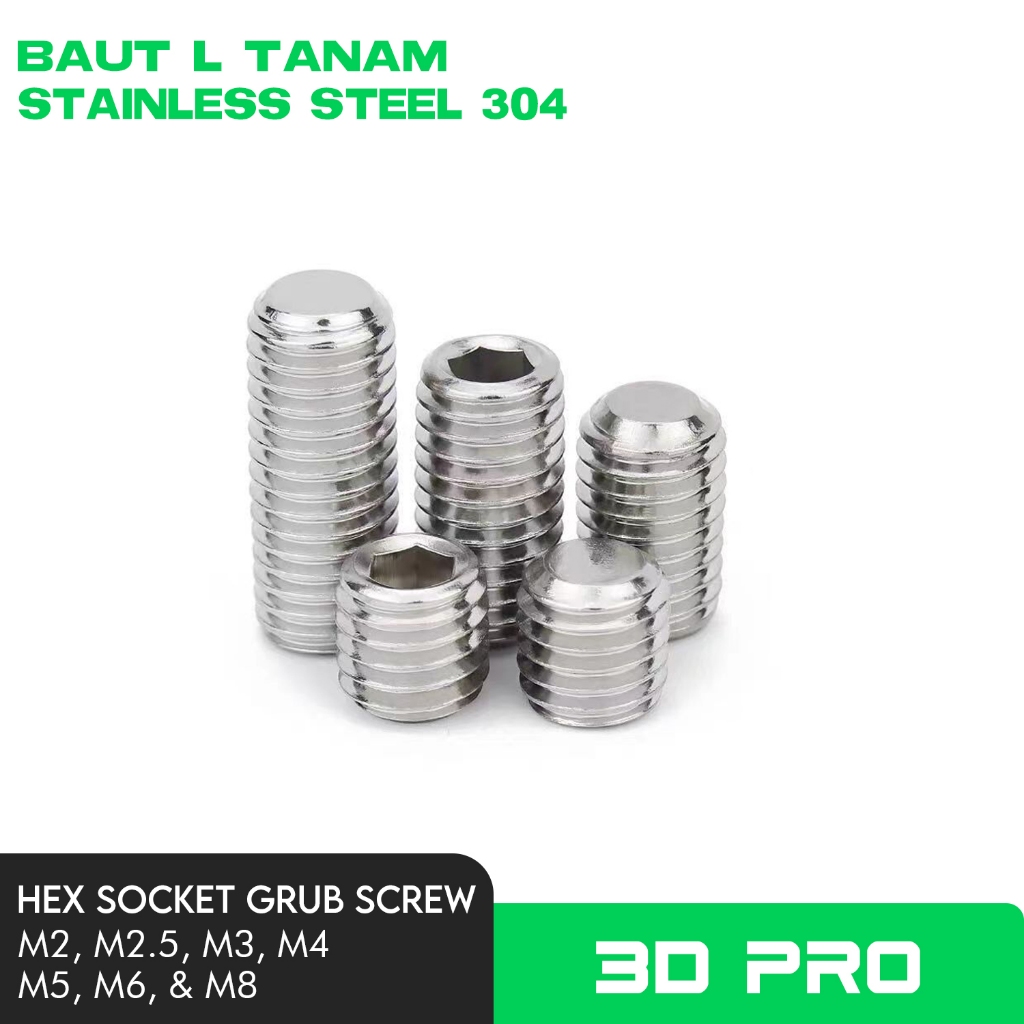 Jual Baut Tanam L M2 M2.5 M3 M4 M5 M6 M8 Mur nanas Insert Nut Stainless 304 headless 2mm 2.5mm ...