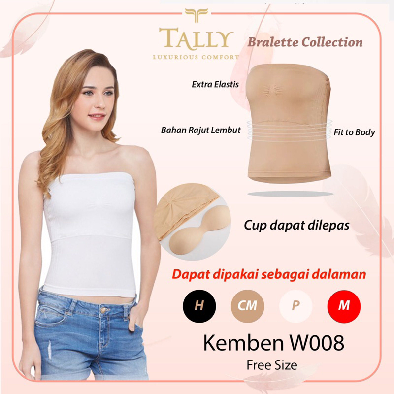 Jual Kemben tally W 008/kemben panjang cup bra/kemben busa crop ...