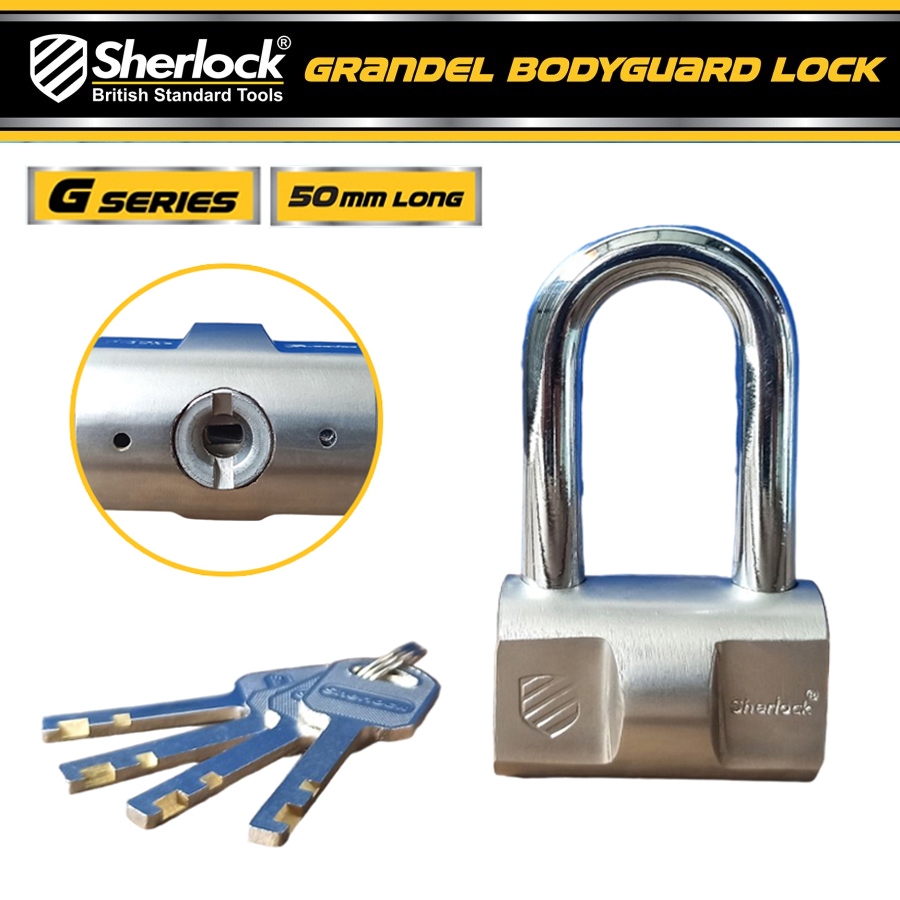 Jual Gembok Sherlock Bodyguard Seri G 50 mm Panjang | Shopee Indonesia