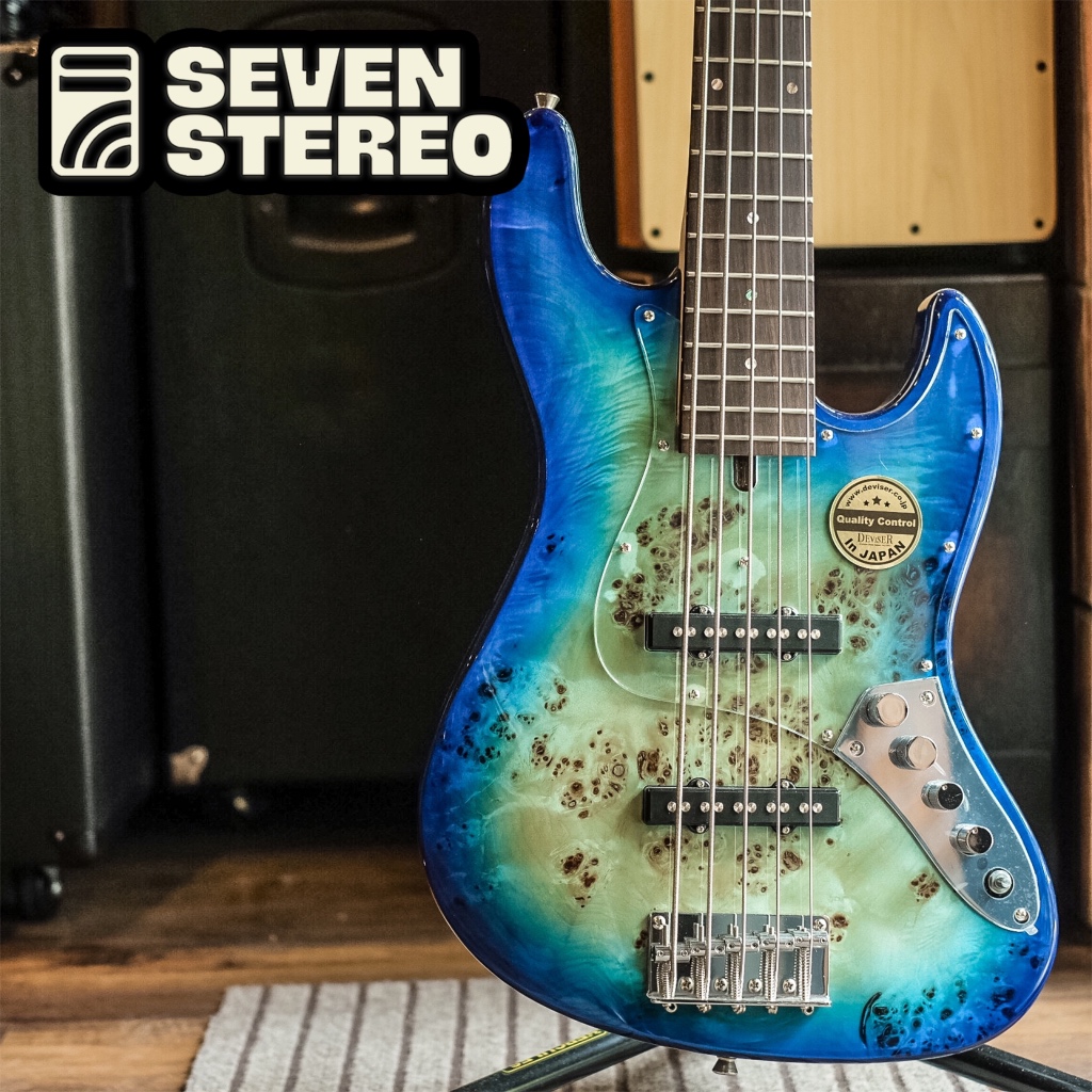 Jual Bacchus WJB5-BP 5 strings Electric Bass Blue Sunburst | Shopee ...