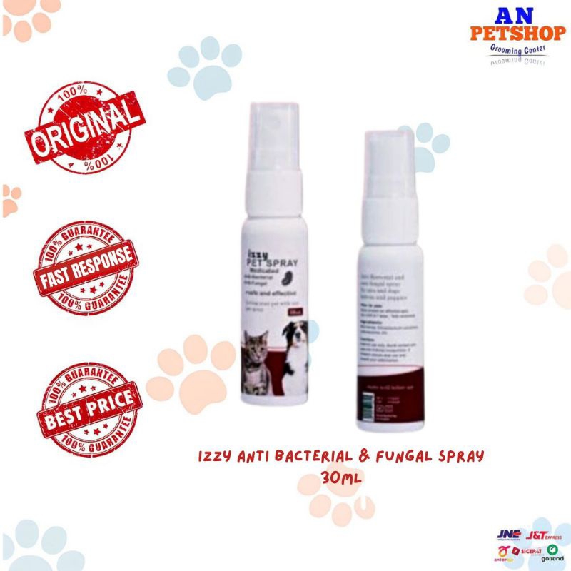 Jual Izzy Anti Bacterial & Fungal spray 30ml / Obat spray anti fungal ...