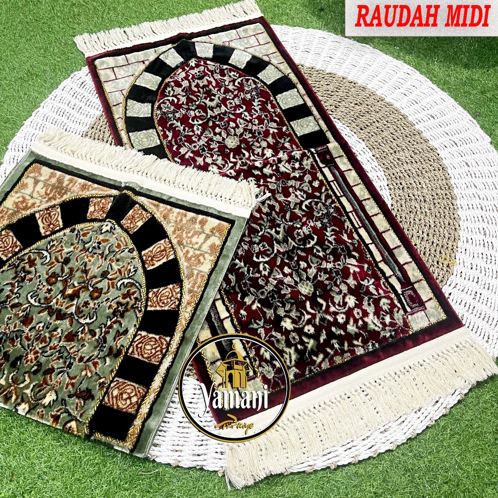 Jual NEW SAJADAH RAUDAH MEDIUM BAHAN HALU, LEMBUT DAN TEBAL UK 55 CM X ...