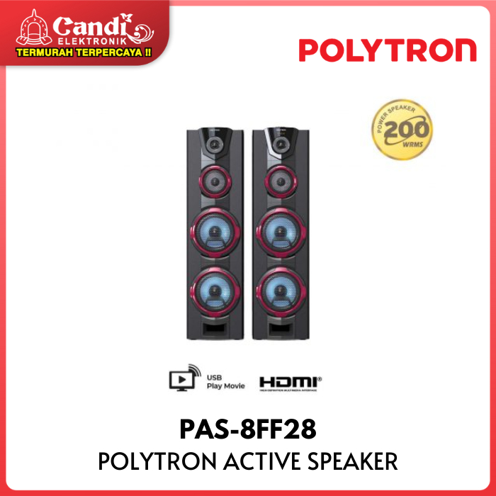 Jual Polytron Bluetooth Speaker Aktif Karaoke 8 Inch Pas 8ff28 Shopee