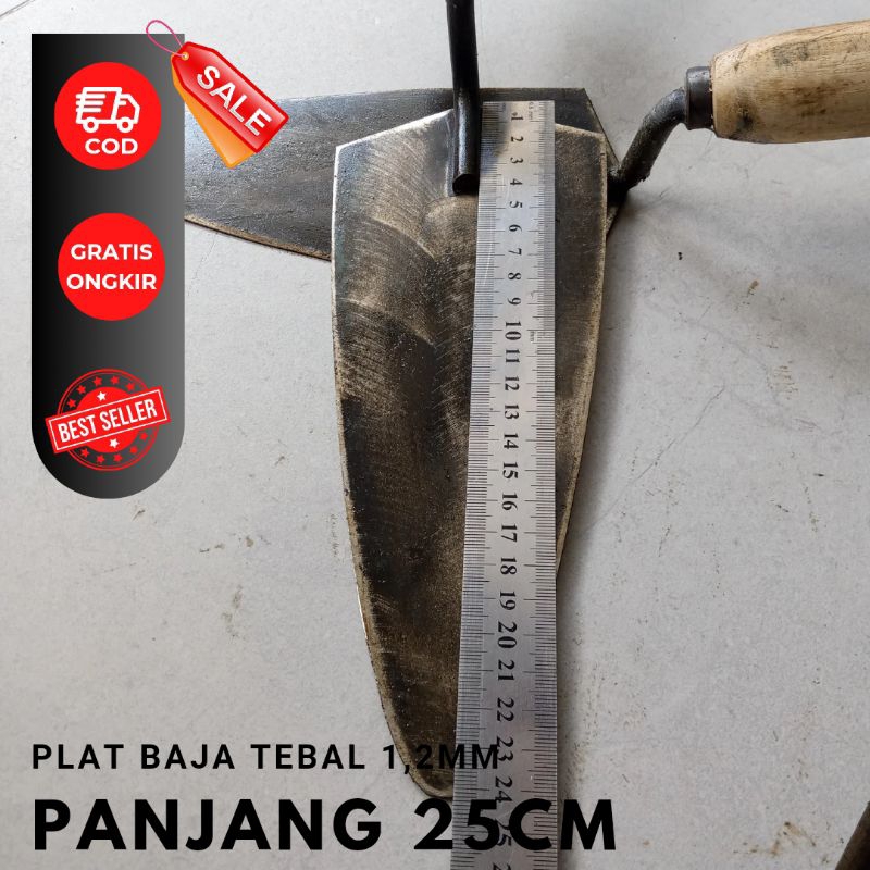 Jual Sendok Semen Cetok Baja Slendang Asli 25cm - Perkakas Tukang Tebal ...