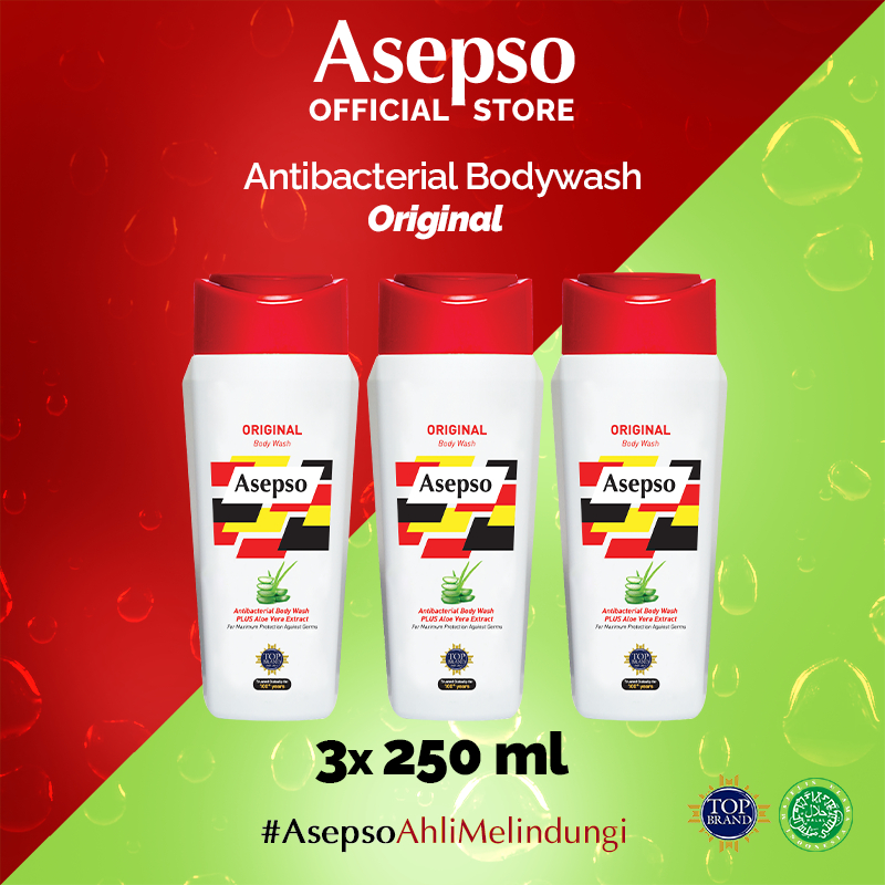 Jual ASEPSO BUNDLING 3 PCS Sabun Cair Body Wash Original - 250 ml | Shopee Indonesia