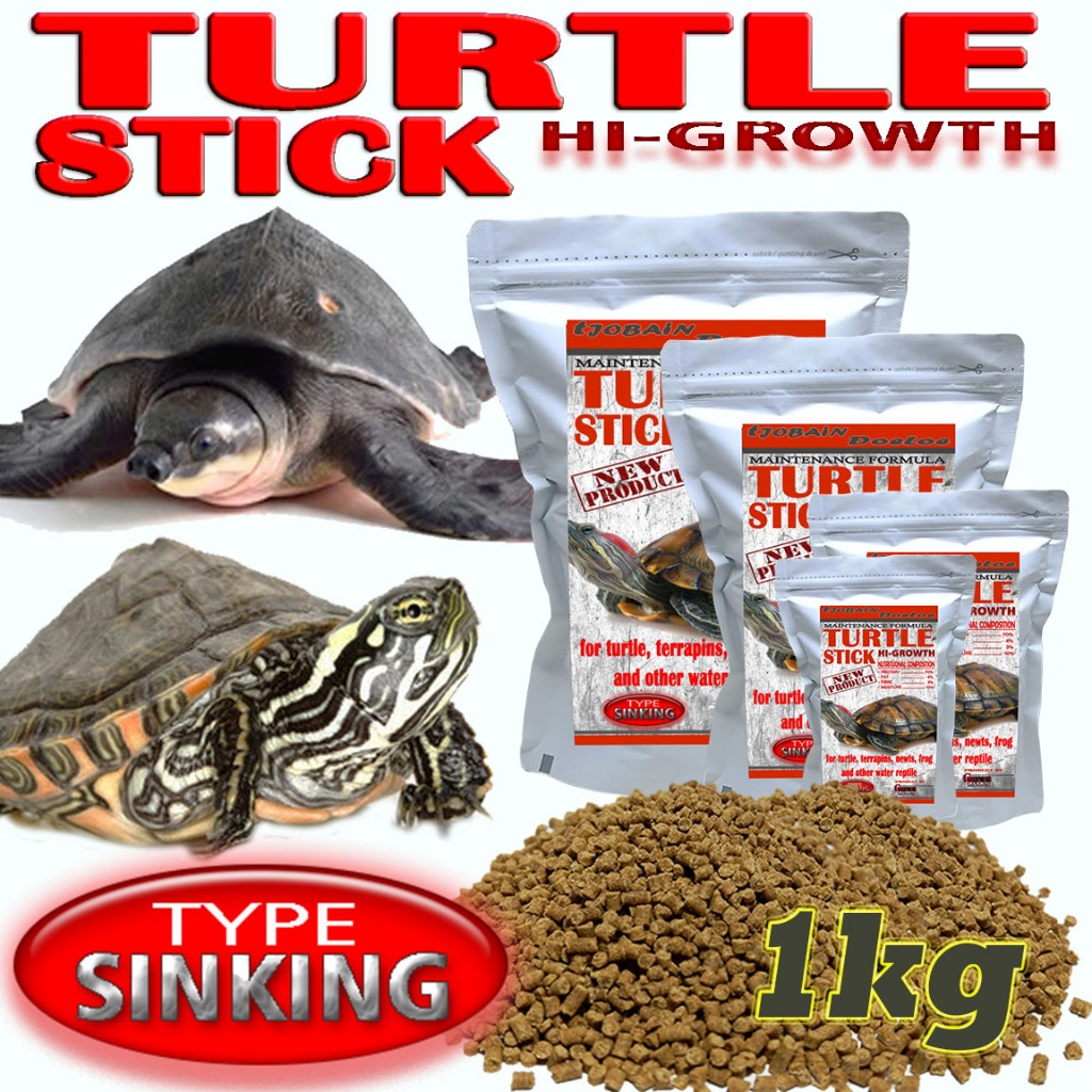 Jual 1KG TURTLE FOOD STICK HI GROWTH SINGKING PELET TENGGELAM MAKANAN ...