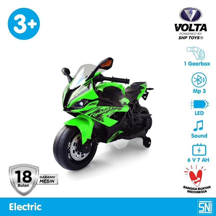 Jual Motor Motoran Sport Mainan Anak Aki VOLTA 5059 Fighters Musik ...