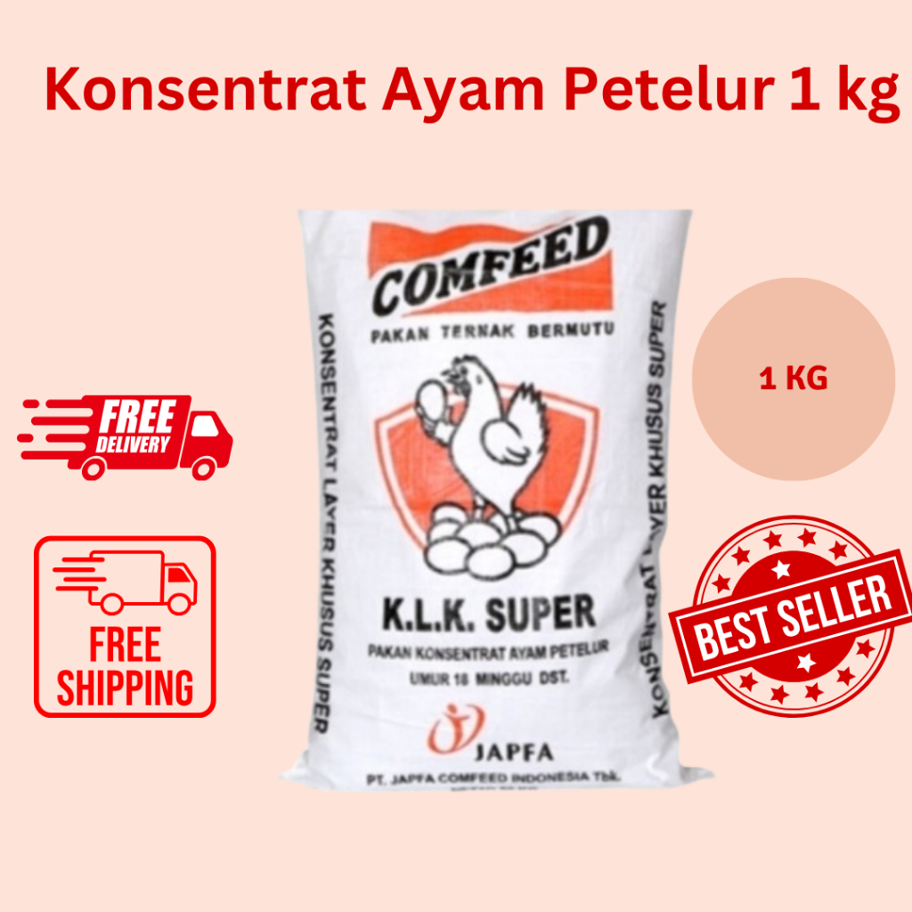 Jual Konsentrat Comfeed Ayam Petelur KLK Super 1 kg | Shopee Indonesia