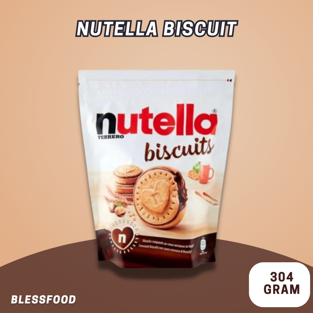 Jual Snack Viral Nutella Ferrero Biscuits 304g Besar | Shopee Indonesia
