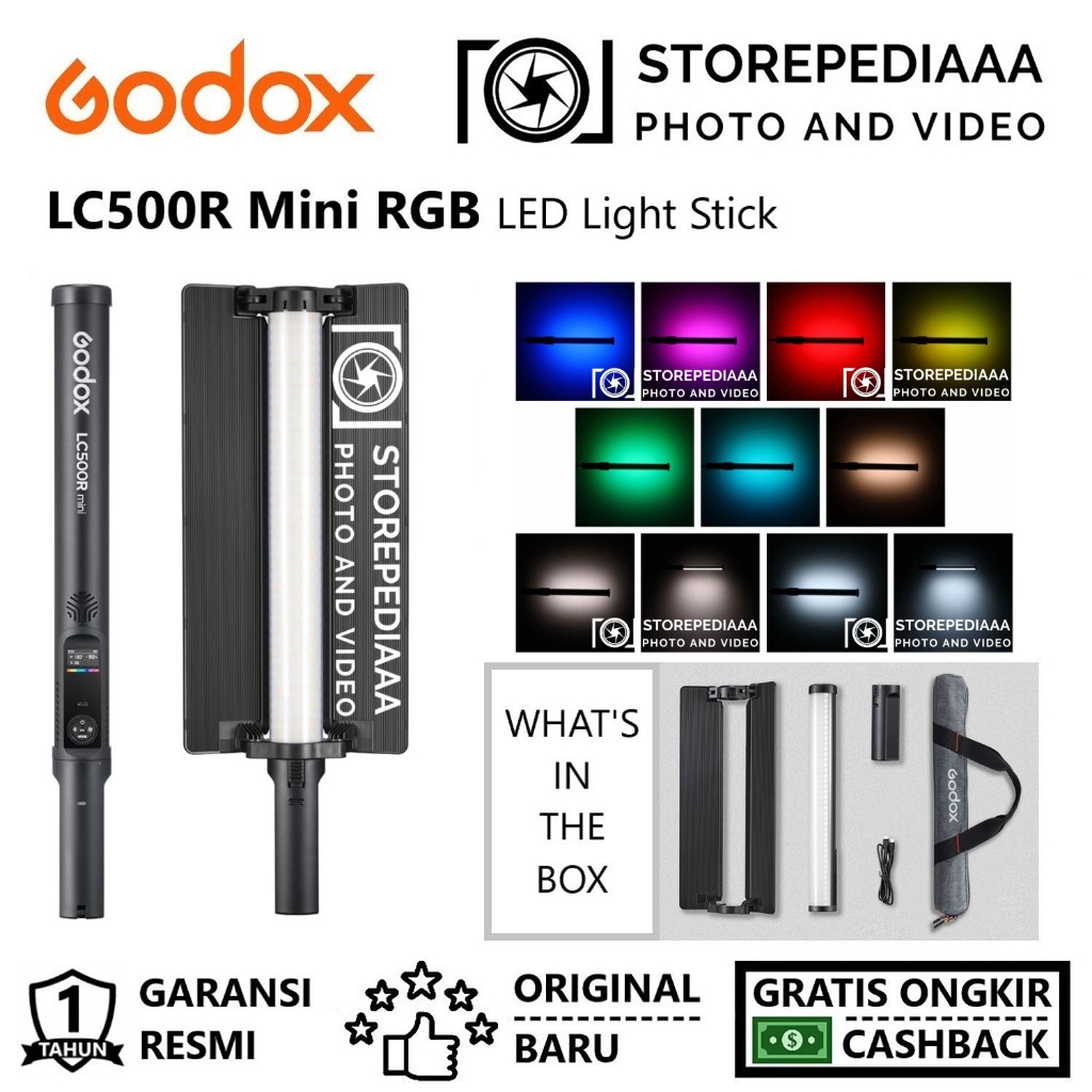 Jual Godox LC500R Mini RGB LED Light Stick 45cm LC 500R LC-500R | Shopee Indonesia