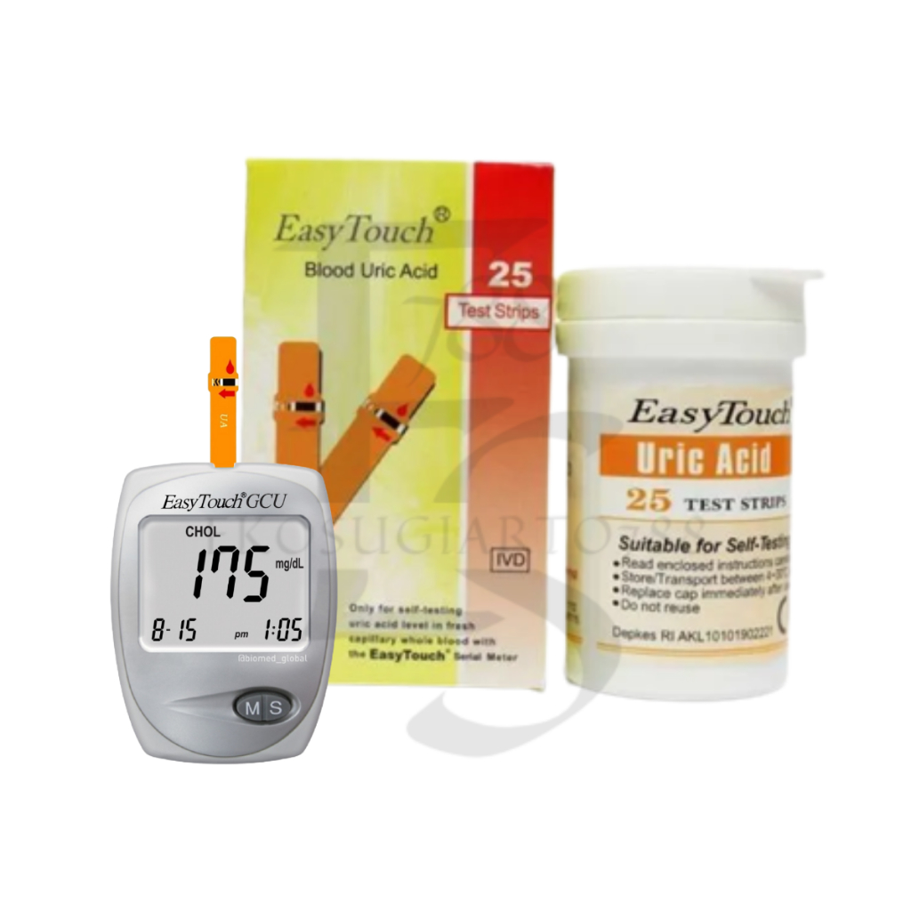 Jual Easy Touch Urid Acid 25 Strip / Alat Tes Darah Asam Urat | Shopee ...