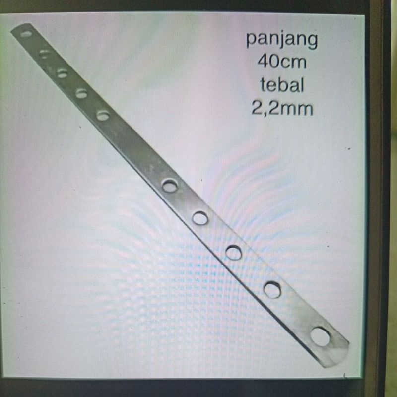 Jual panel besi crome panel bolong pj.40cm tebal.2,2mm | Shopee Indonesia