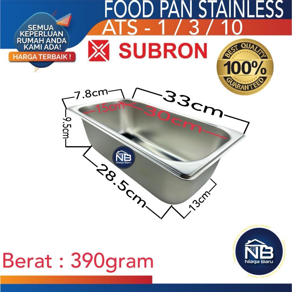 Jual gastronom Food pan 1/3 ke dalam 10cm wadah penyimpan 13100 stainless | Shopee Indonesia