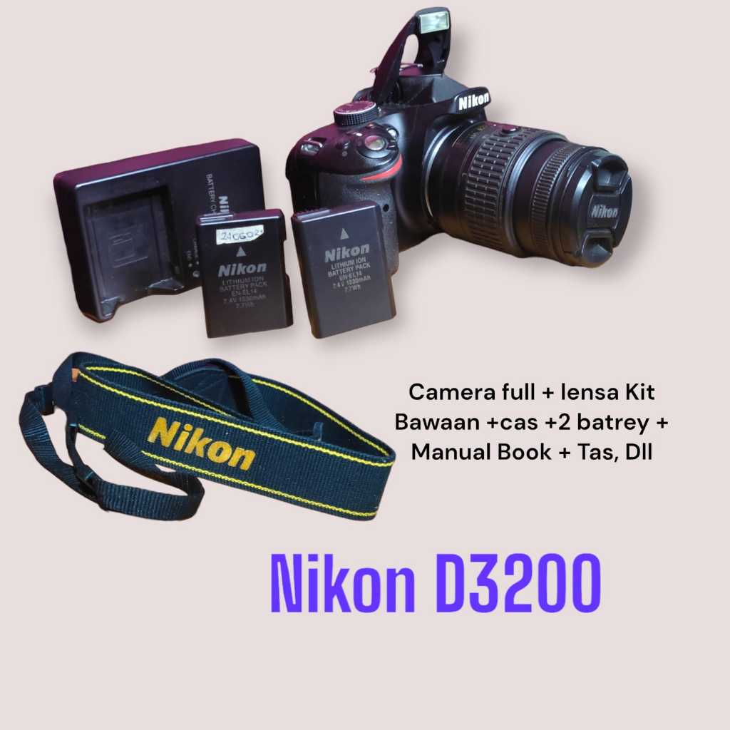 Jual NIKON D3200 Second NORMAL | Shopee Indonesia